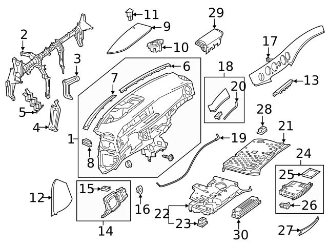 Genuine Mercedes 2228250310 Courtesy Light; Right - Mercedes