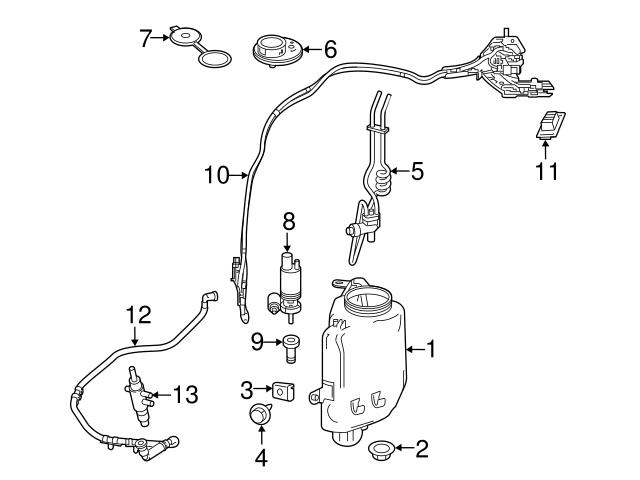 Genuine Mercedes 222830006164 Windshield Washer Nozzle Heater ...