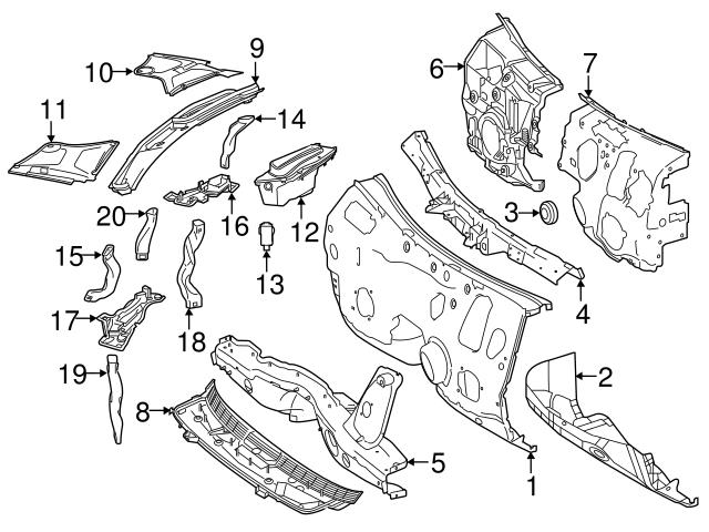 Genuine Mercedes 2228321690 Sunroof Drain Hose; Right Outer, Right ...