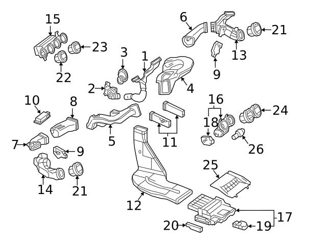 Genuine Mercedes 2228350049 Blower Motor Control Unit - Mercedes