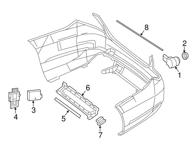 Genuine Mercedes 2228850214 Parking Aid System Control Module Bracket ...