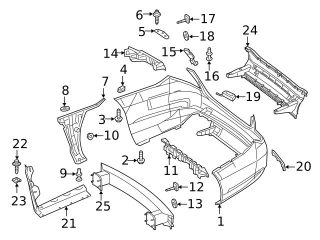 Genuine Mercedes 2228850702 Tow Eye Cap; Upper, Lower - Mercedes