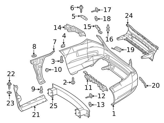 Genuine Mercedes 2228850802 Tow Eye Cap; Upper, Lower - Mercedes
