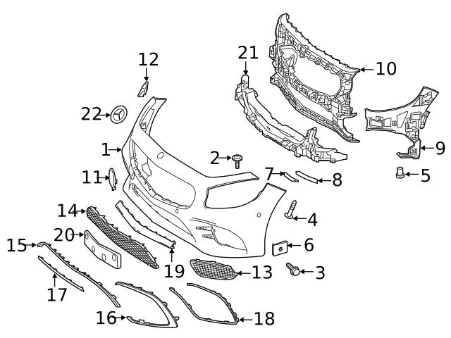 Genuine Mercedes 2228859300 HVAC Hood Ventilation Grille; Left - Mercedes