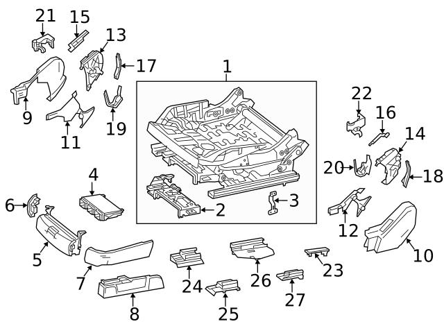 Genuine Mercedes 2229000616 Power Seat Control Module; Left - Mercedes