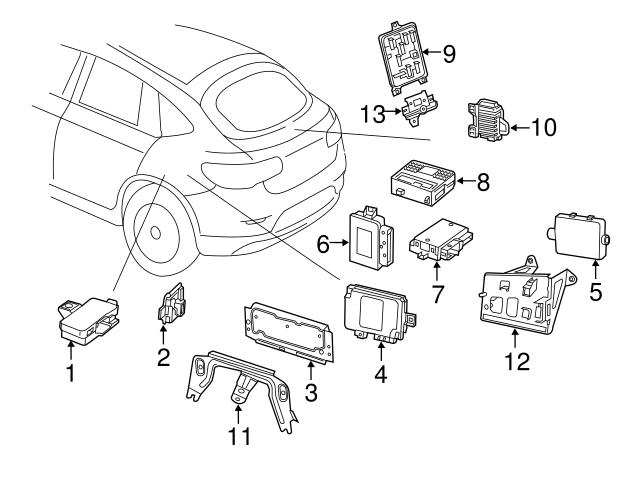 Genuine Mercedes 2229002713 Parking Brake Control Module - Mercedes