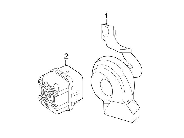 Genuine Mercedes 2229008912 Speaker - Mercedes