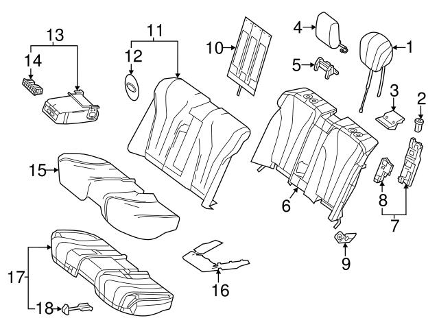 Genuine Mercedes 2229062402 Seat Heater Pad; Rear Right Upper ...