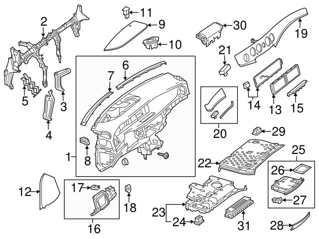 Genuine Mercedes 2229066502 Courtesy Light; Front - Mercedes