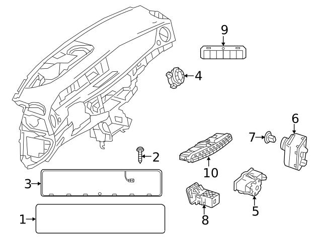 Genuine Mercedes 2229068504 Courtesy Light - Mercedes