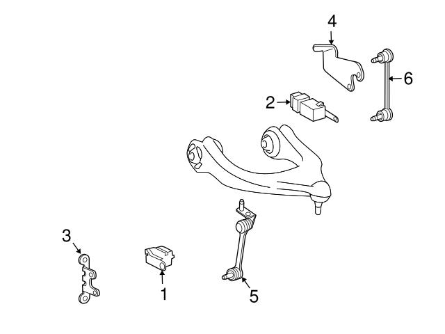 Genuine Mercedes 2303270140 Headlight Level Sensor Bracket; Front Left ...