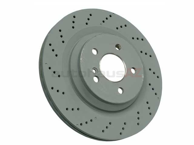 Genuine Mercedes 2304231512 Disc Brake Rotor; Rear; Vented, Cross ...