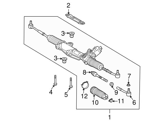Genuine Mercedes 2304630386 Rack and Pinion Mount - Mercedes