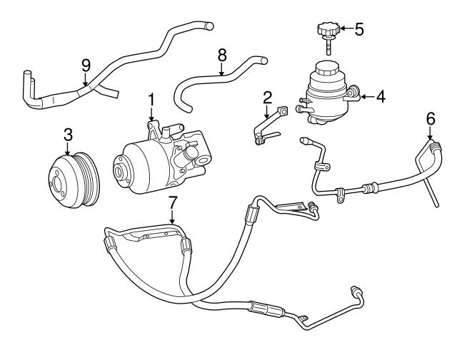 Genuine Mercedes 2304664581 Power Steering Return Hose - Mercedes ...