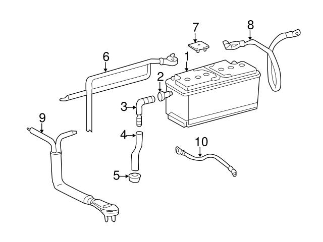 Genuine Mercedes 2305404932 Battery Cable - Mercedes