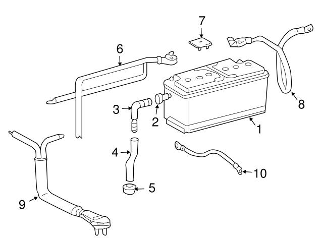 Genuine Mercedes 2305407207 Positive Battery Junction Block Cable; Rear ...