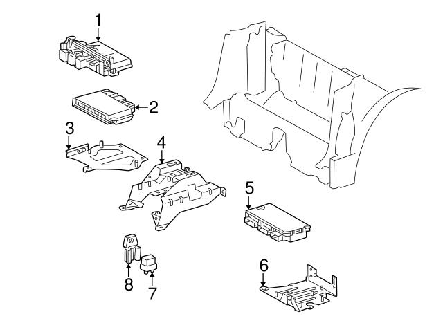 Genuine Mercedes 230545543280 Relay Box; Rear - Mercedes | 0265453432 ...