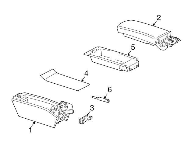 Genuine Mercedes 23068001507E81 Center Console; Center Lower - Mercedes