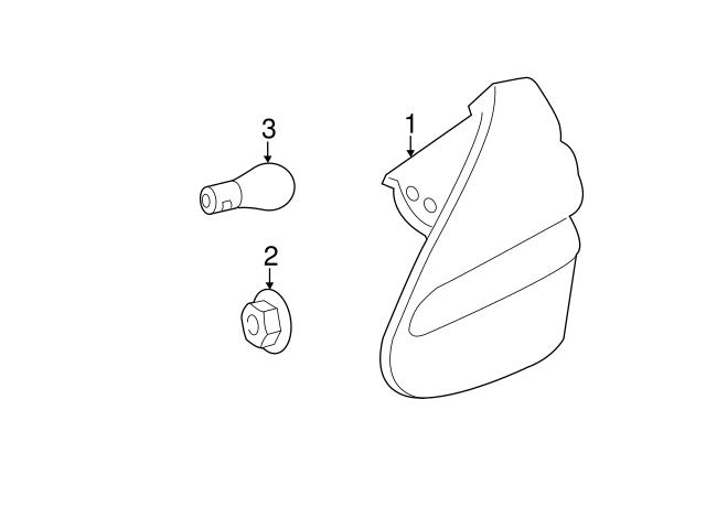 Genuine Mercedes 2308201164 Tail Light Assembly; Rear Left - Mercedes