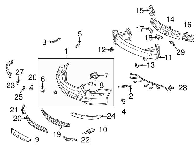 Genuine Mercedes 2308800030 Bumper Cover Grommet; Rear Left/Right ...