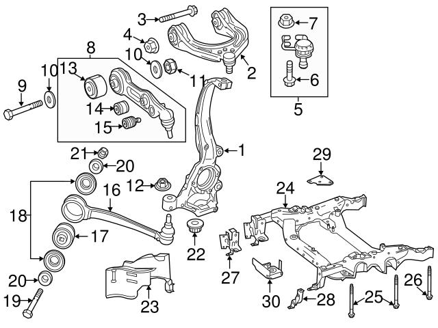 Genuine Mercedes 2053333800 Control Arm Bushing - Mercedes