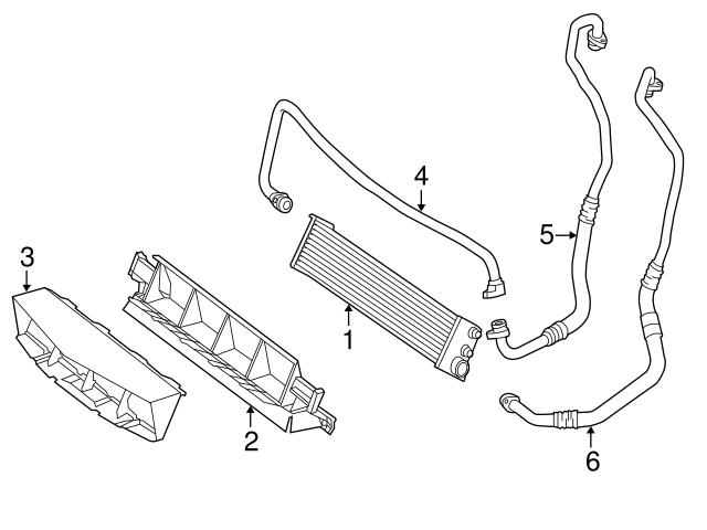 Genuine Mercedes 2315002572 Engine Oil Cooler Line - Mercedes ...