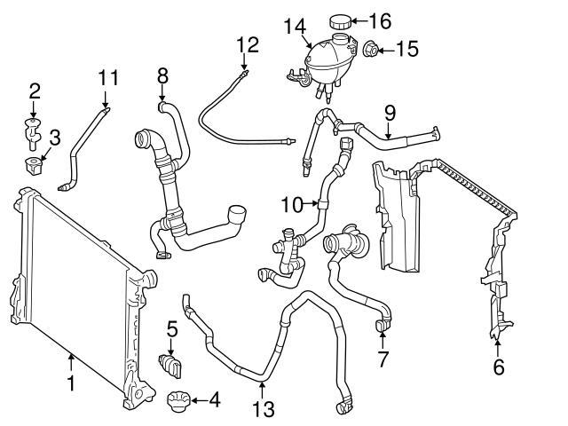 Genuine Mercedes 2315010225 Engine Coolant Overflow Hose - Mercedes