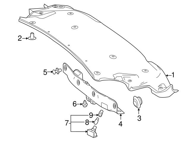 Genuine Mercedes 23175800029051 Trunk Lid Handle - Mercedes