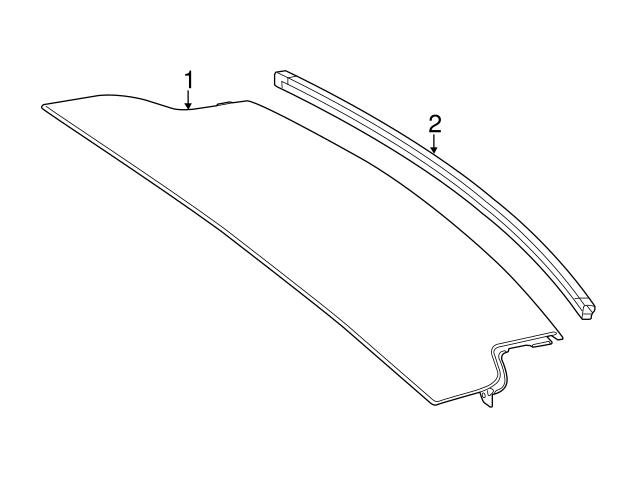 Genuine Mercedes 2317900998 Convertible Top Stowage Compartment Lid ...