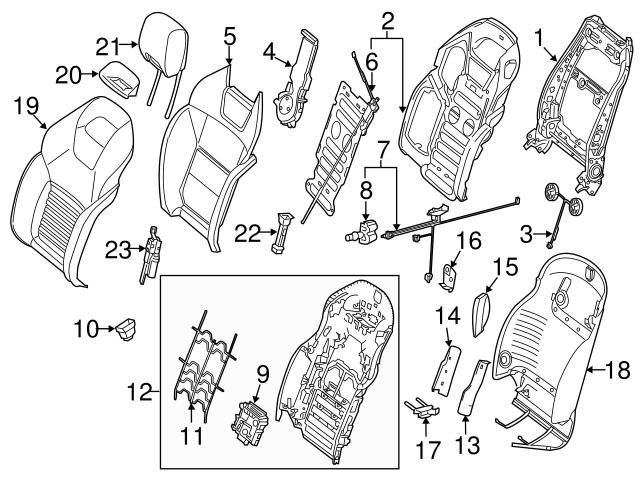 Genuine Mercedes 2318001078 Seat Lumbar Motor; Rear - Mercedes