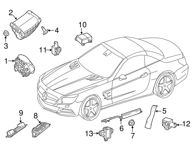 Genuine Mercedes 2319011203 Air Bag Control Module - Mercedes