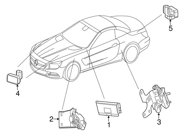 Genuine Mercedes 2319058000 Ride Height Sensor; Rear Right - Mercedes