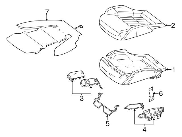 Genuine Mercedes 2319102700 Seat Cushion Bracket; Front Left Outer ...