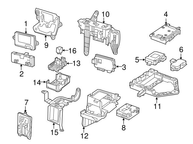 Genuine Mercedes 2385450100 Mobile Phone Control Module Bracket; Rear ...
