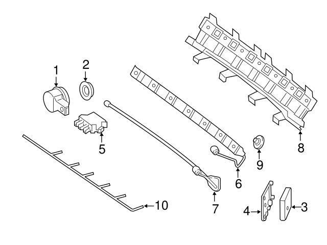 Genuine Mercedes 2388853800 Bumper Cover Bracket - Mercedes