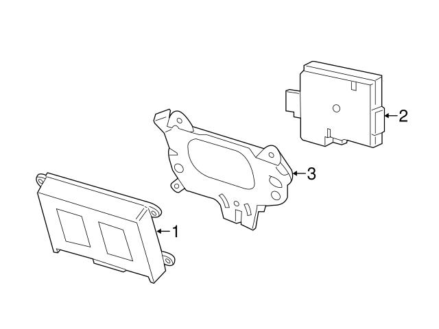 Genuine Mercedes 2429007001 Mobile Phone Control Module - Mercedes