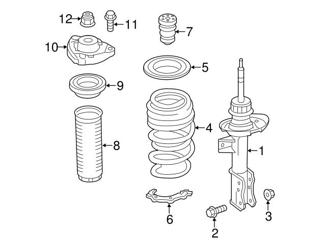 Genuine Mercedes 2463210206 Strut Bumper; Left, Right - Mercedes
