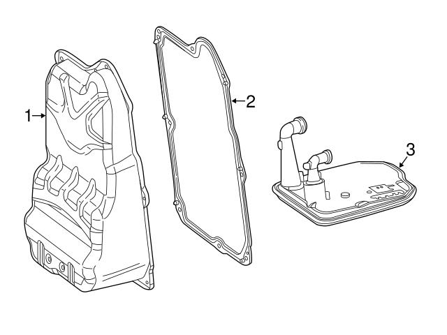 Genuine Mercedes 2463700112 Auto Trans Oil Pan - Mercedes