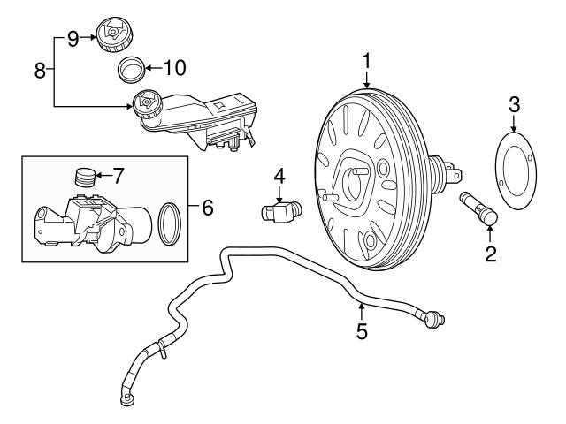 Genuine Mercedes 246430062905 Brake Vacuum Hose; Front - Mercedes ...