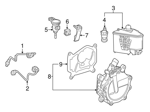 Genuine Mercedes 2464700359 Vapor Canister - Mercedes