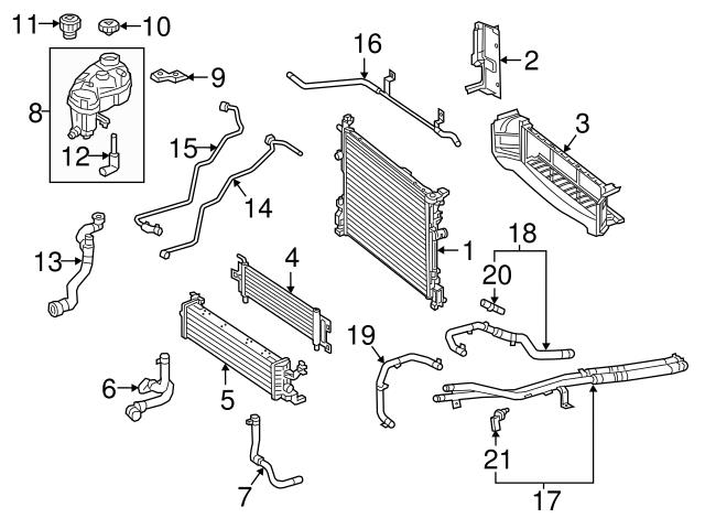 Genuine Mercedes 2465001203 Radiator