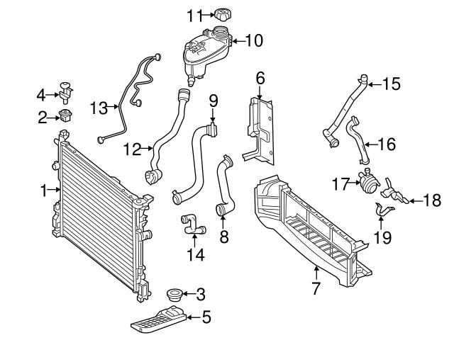 Genuine Mercedes 2465040012 Radiator Insulator; Lower Left/Right - Mercedes
