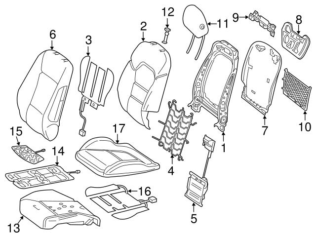 Genuine Mercedes 246870031064 Air Bag Seat Sensor Mat | 2468700310