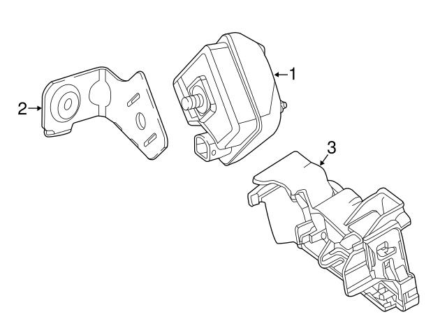 Genuine Mercedes 2468700558 Hood Safety Catch; Front - Mercedes