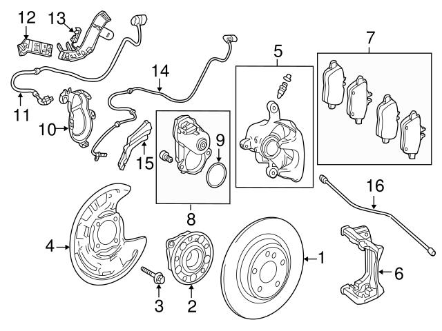 Genuine Mercedes 2469057603 ABS Wheel Speed Sensor; Rear - Mercedes ...