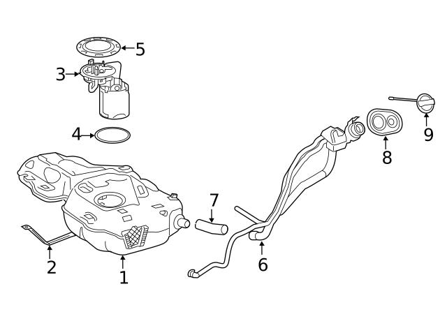 Genuine Mercedes 2474703200 Fuel Pump and Strainer Set - Mercedes