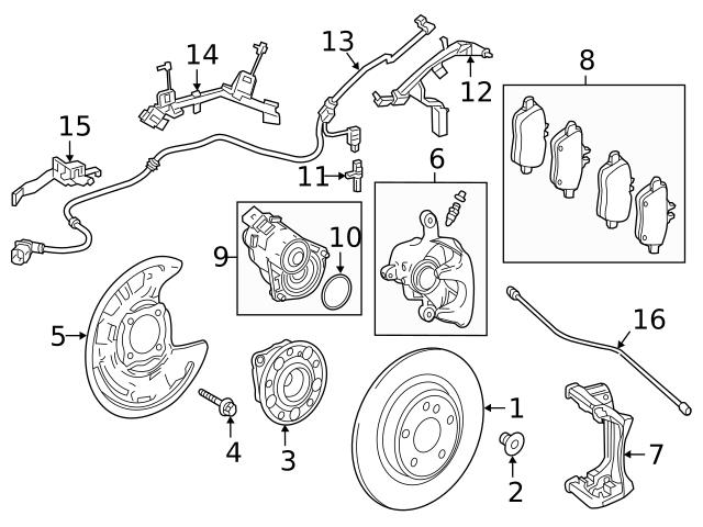 Genuine Mercedes 2475400700 ABS Wheel Speed Sensor Wire Harness; Left ...