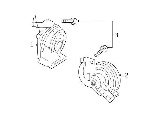 Genuine Mercedes 2475403206 Horn - Mercedes