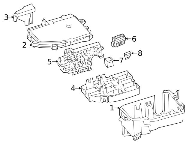 Genuine Mercedes 2475409500 Fuse Box Cover; Lower - Mercedes
