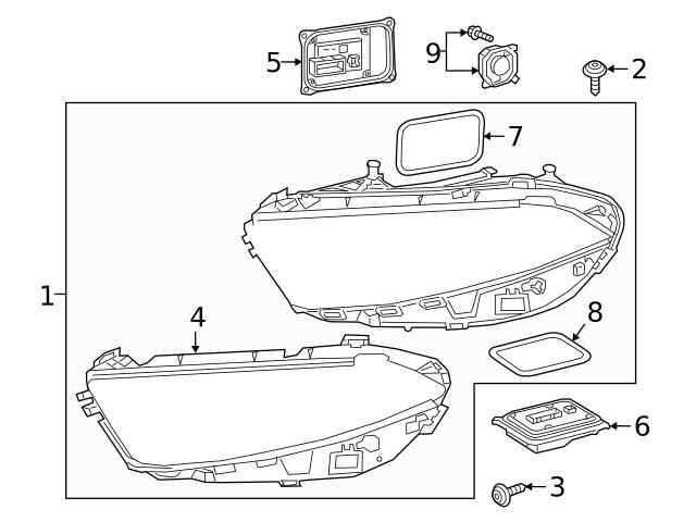Genuine Mercedes 2479004204 Xenon Lighting Ballast; Front Right ...